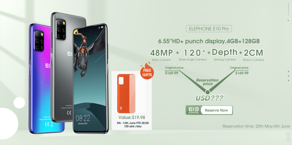 Elephone E10 Pro reservation page goes live with some specification details - Gizmochina