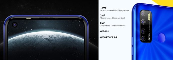 Tecno Spark 5 with a 6.6" display, Android 10 & 5000mAh battery ...