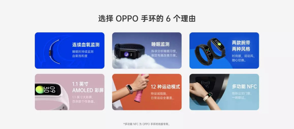 Oppo Band, Oppo Band Fashion, and Oppo Band EVA launch in China for a ...