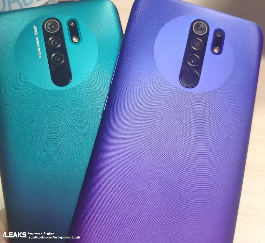 Redmi 9 live shot appears to show two color variants - Gizmochina