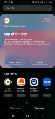 Galaxy M31 gets Samsung Discover app recommendation service built into ...