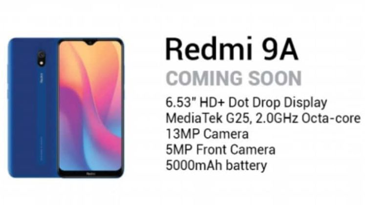 Redmi 9A render & key specs leak via Xiaomi Philippine's product ...