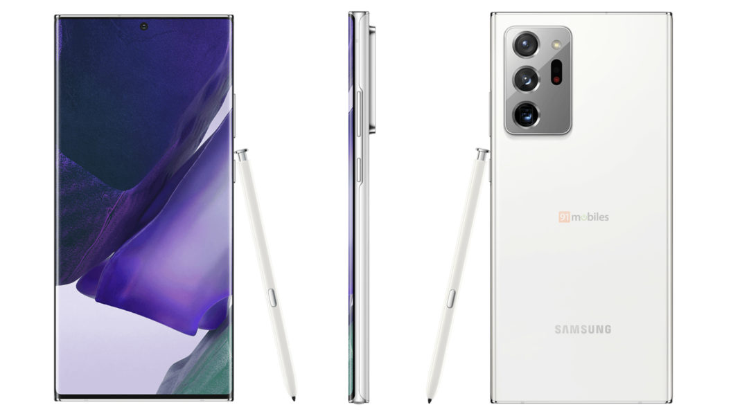 Here are the Galaxy Note 20 Ultra renders in all colors - Gizmochina