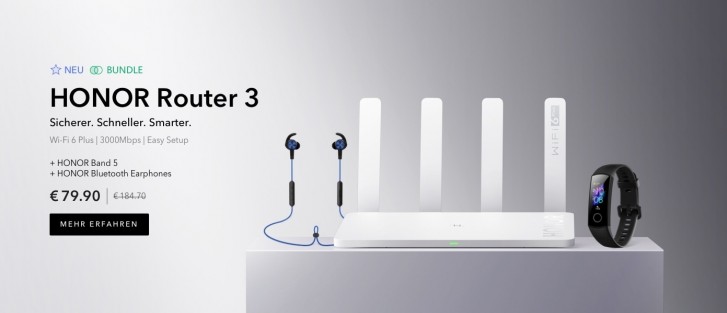 Honor Router 3 with WiFi 6+ support launched in Europe - Gizmochina