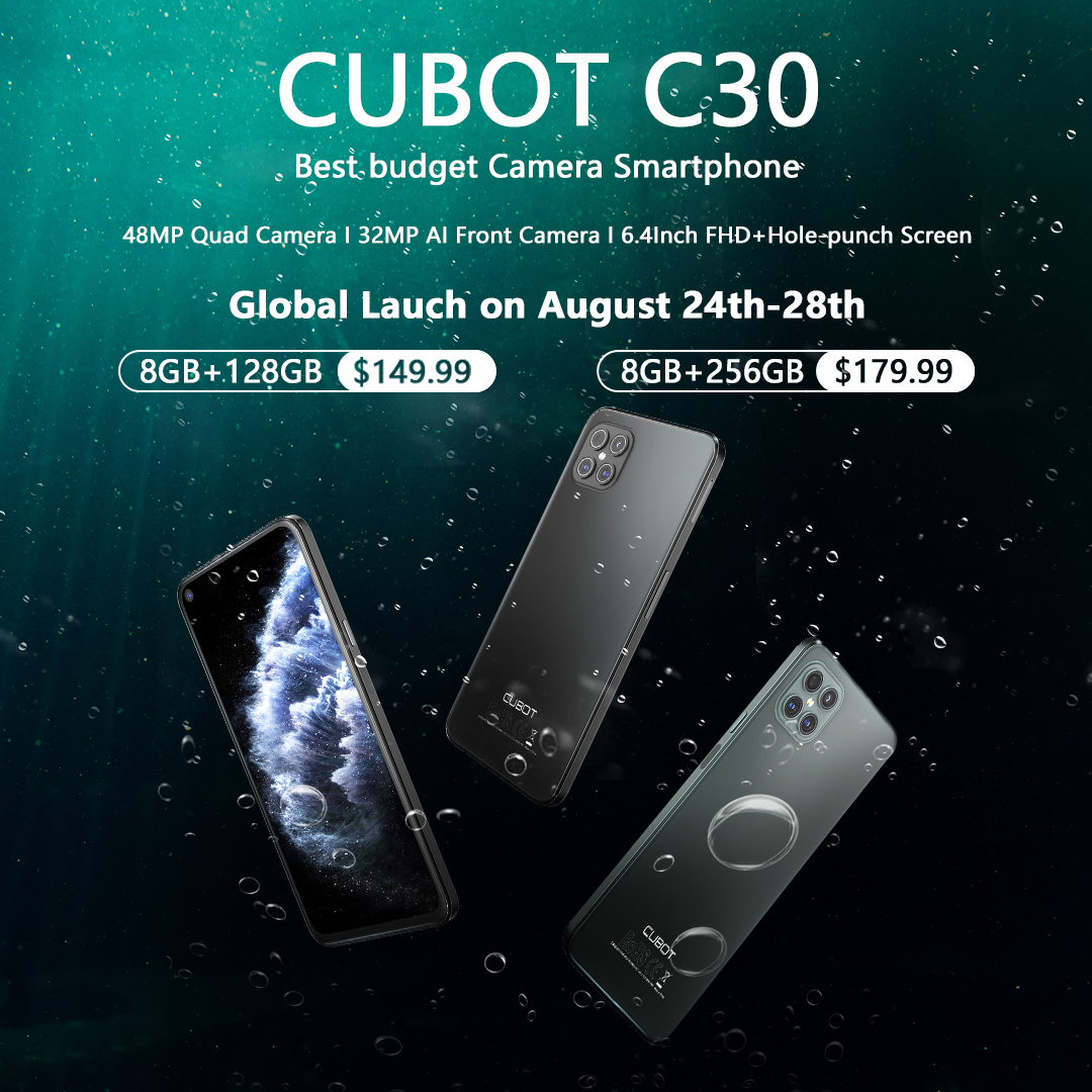 Global sale of Cubot C30 featuring a quad-rear camera starts, priced ...