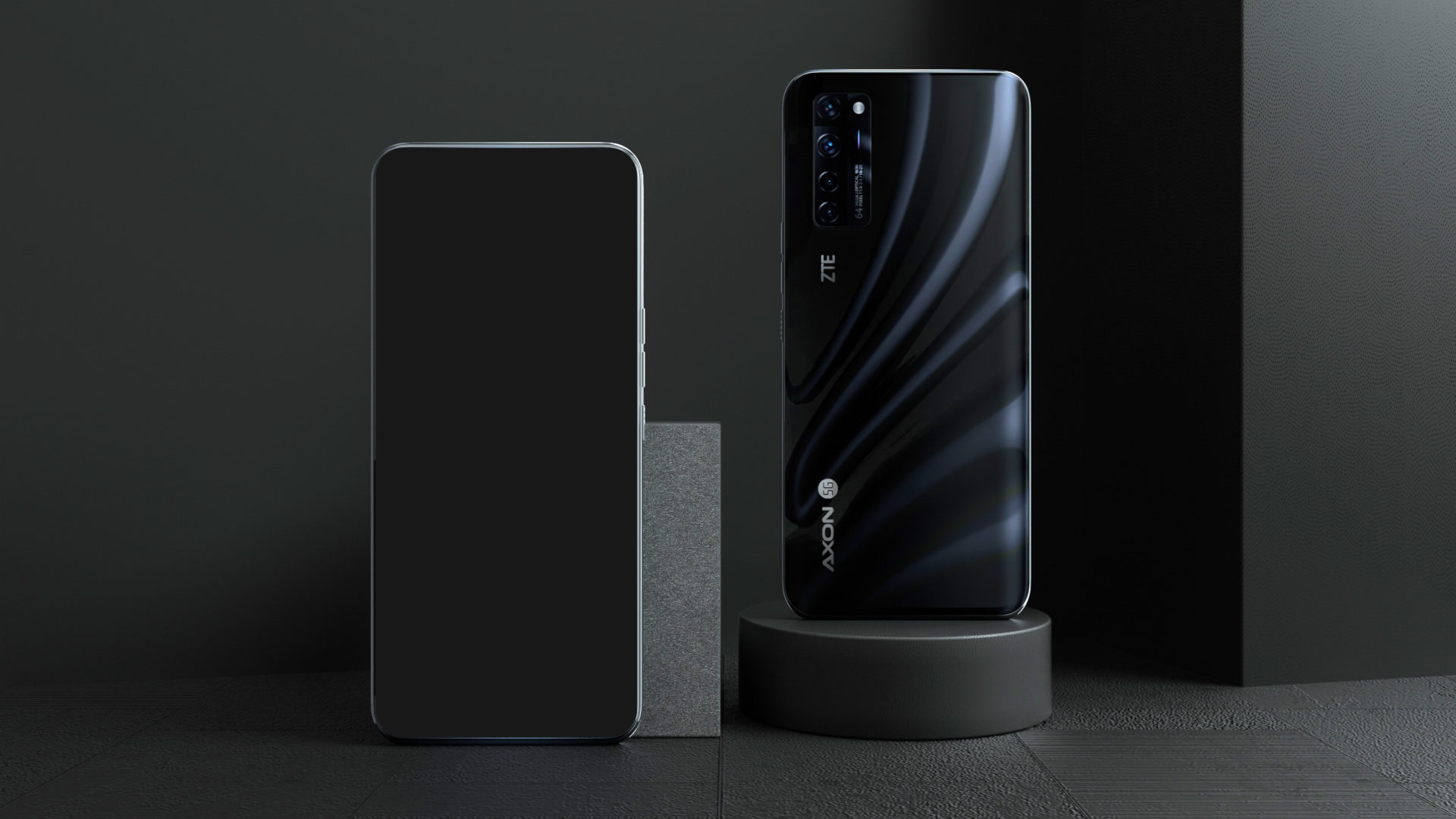 ZTE Axon 20 5G official render reveals front and rear design - Gizmochina