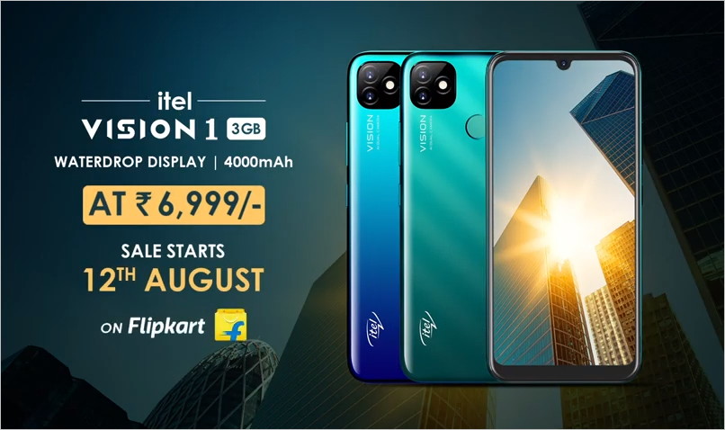 Itel Vision 1 with a 4000mAH battery launched in India priced at Rs ...