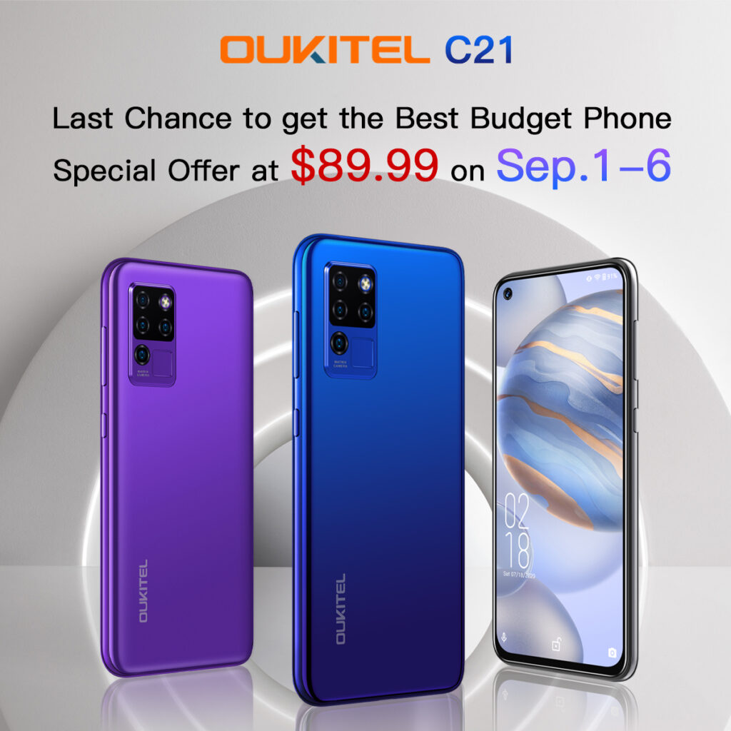 Get Oukitel C21 for the discount price of $89.99 - Hurry up, offer ...