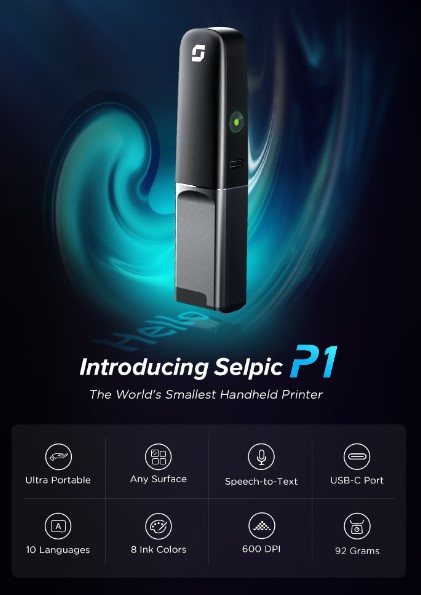 Selpic P1 pen-type printer's Indiegogo campaign extended for 15 days ...