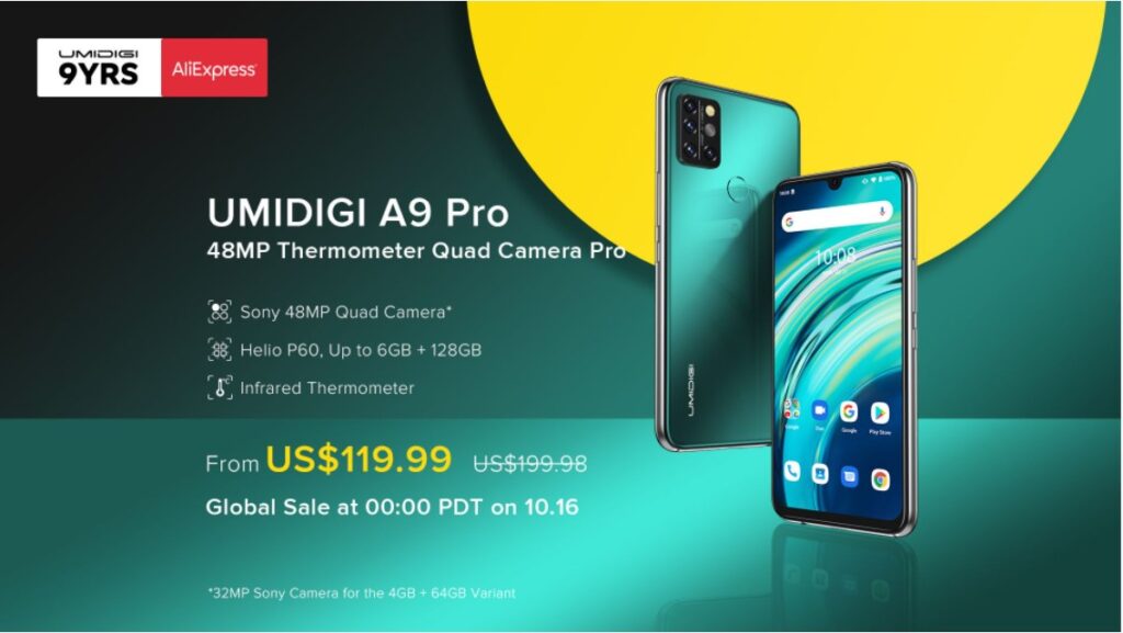 UMIDIGI launches A9 Pro budget smartphone with Body Temperature sensor ...