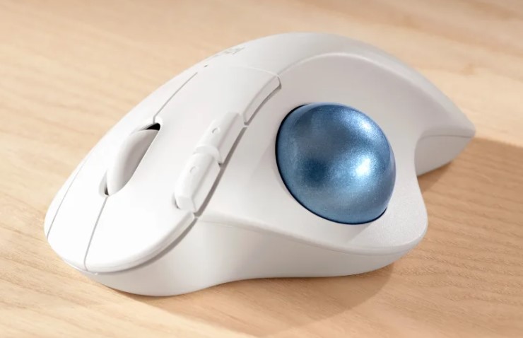 The Logitech Ergo M575 has a trackball so you don't need to move it ...