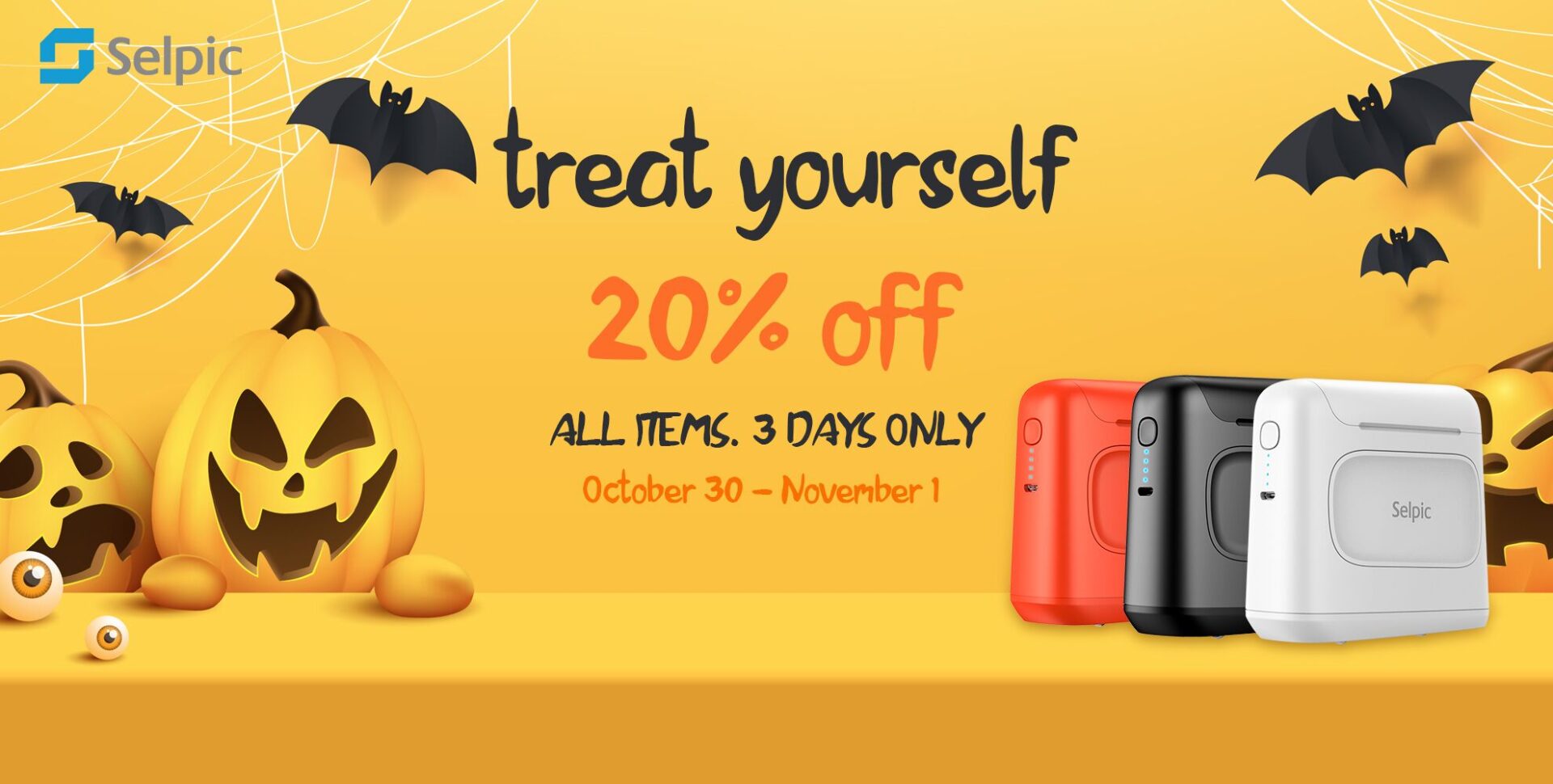 Selpic is Offering a Flat 20% off on All its Products for Halloween - Gizmochina
