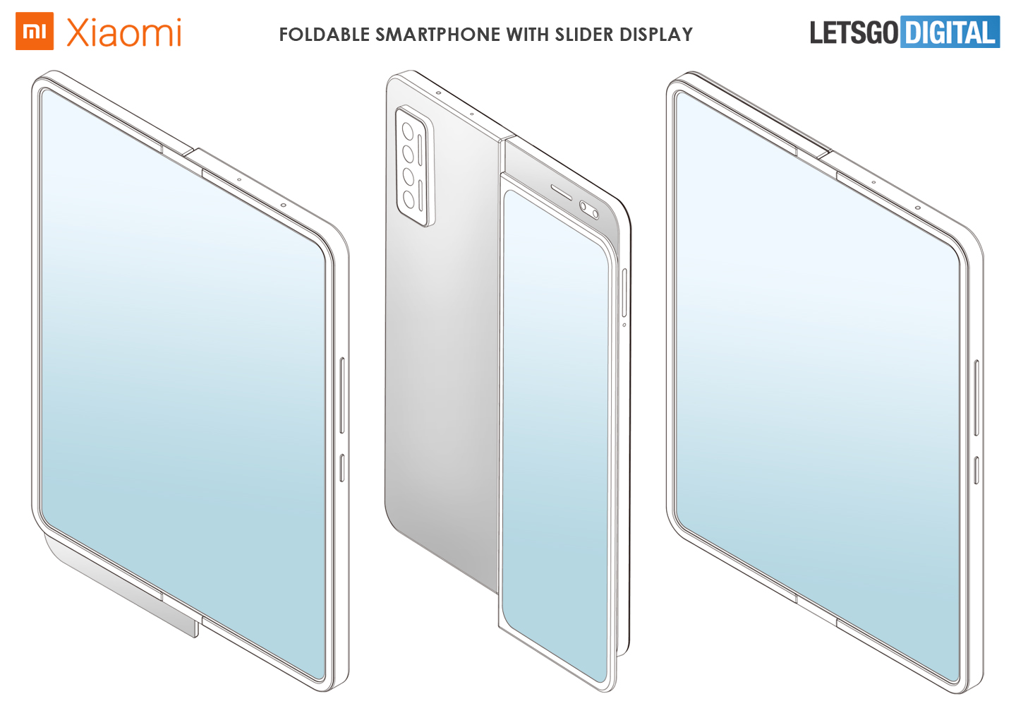 Xiaomi patents a foldable smartphone design with a slider cover display ...