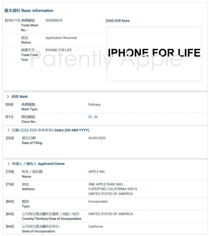 Apple files an "iPhone for Life" trademark in Hong Kong - Gizmochina