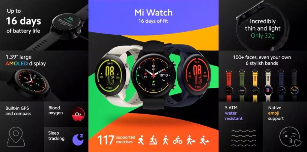 Xiaomi Mi Watch and 65W GaN Charger launched in Europe - Gizmochina