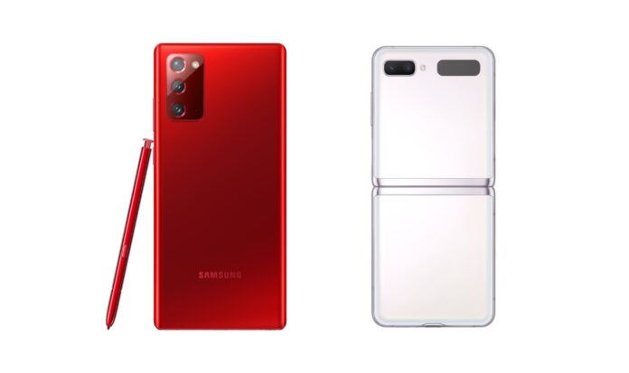 Galaxy Note20 Mystic Red and Galaxy Z Flip 5G Mystic White are now ...