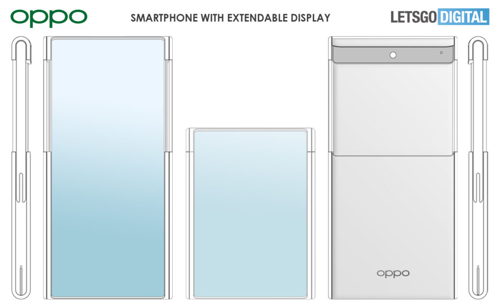 OPPO patents a smartphone design with an extendable display - Gizmochina