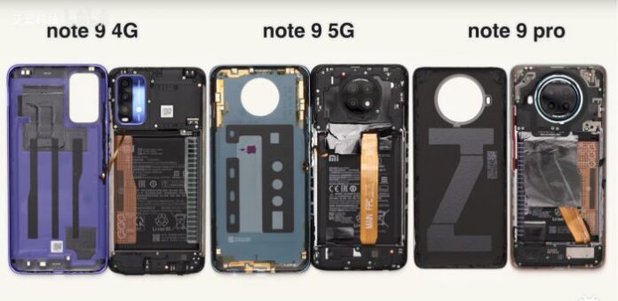Redmi Note 9 Series(China) teardown reveals Camera, Cooling mechanism ...