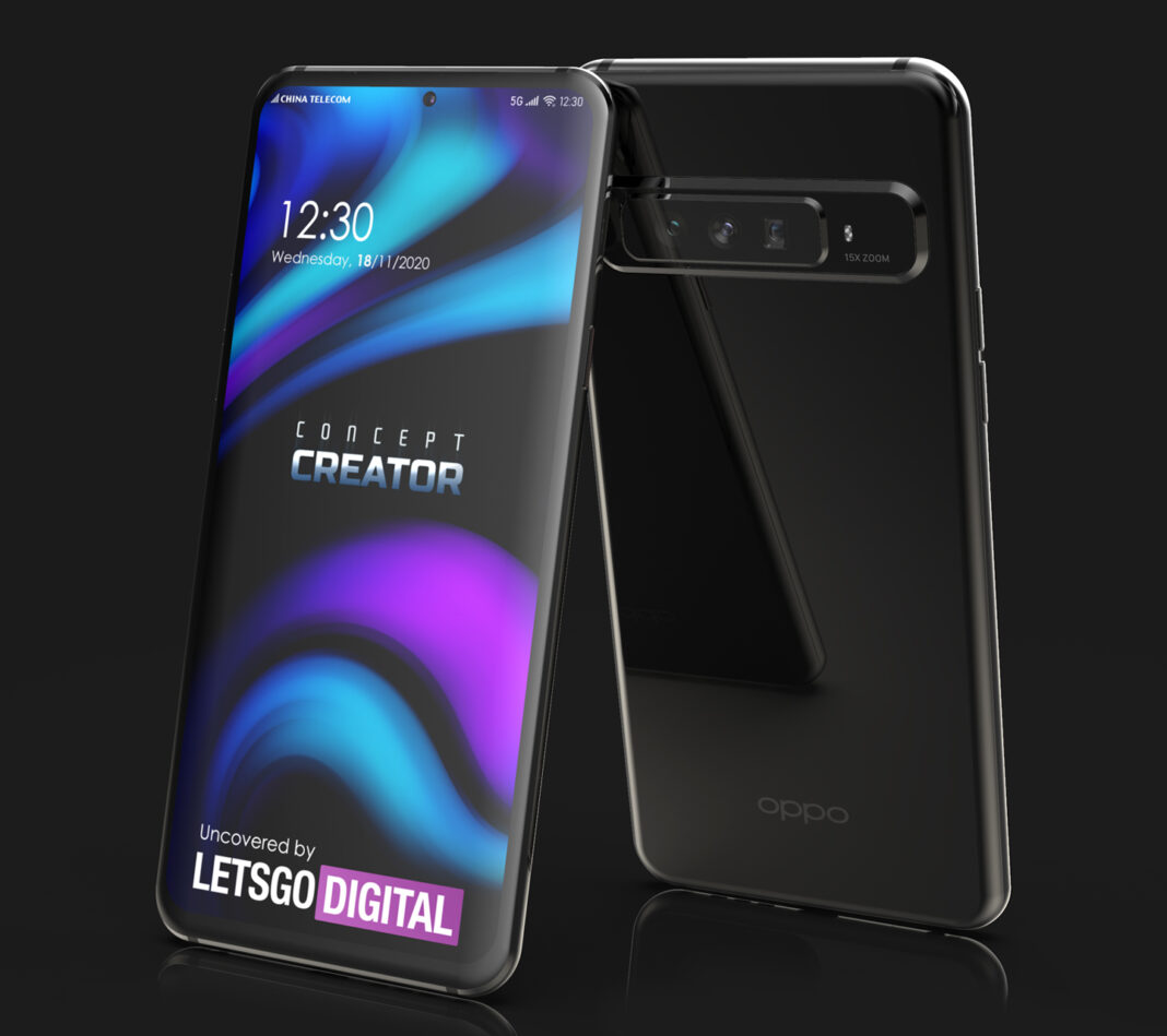OPPO patents a smartphone design with 15x hybrid zoom camera - Gizmochina