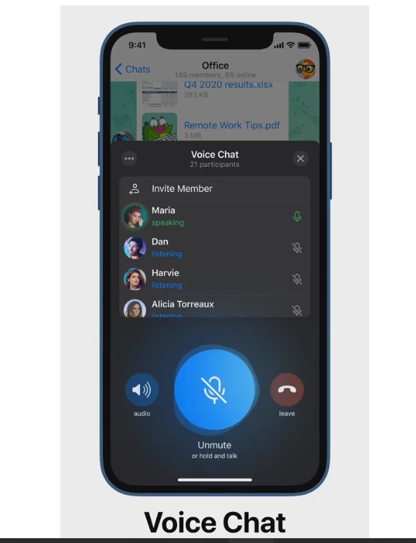 Telegram new update brings Group Voice Chats, New Animations, SD card ...