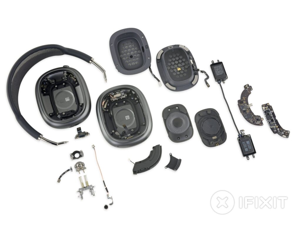 Apple AirPods Max teardown by iFixit shows impressive build and ...