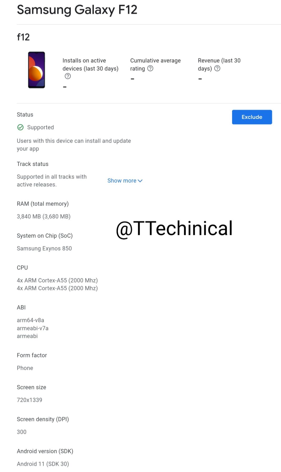 Samsung Galaxy M12 / F12 specifications leaked, Galaxy A82 said to be ...