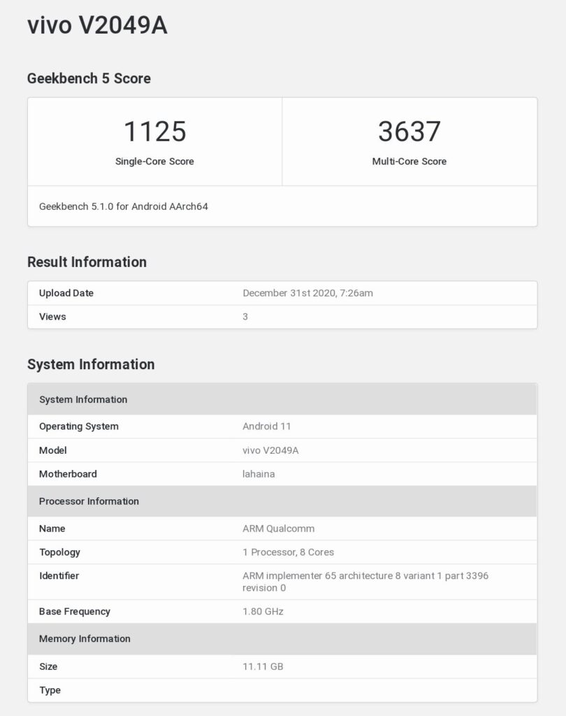 iQOO 7 with SD888 and 12GB RAM spotted at Geekbench - Gizmochina