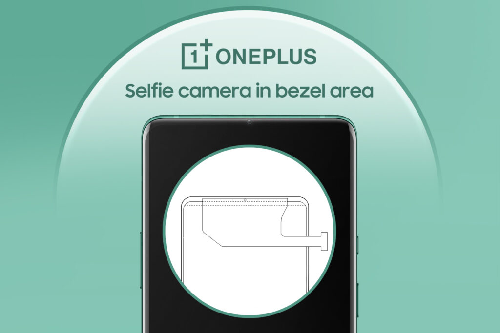 OnePlus patents a smartphone design with a bezel selfie camera - Gizmochina