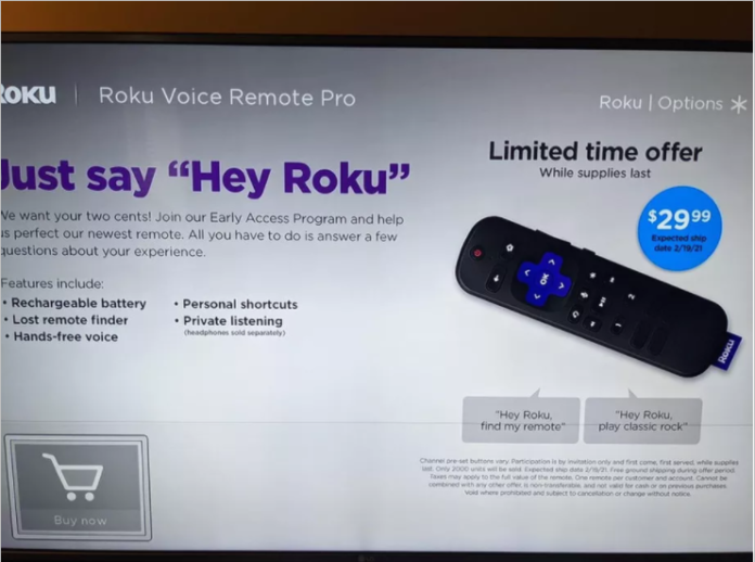 Roku Voice Remote Pro, a rechargeable remote with rich features in the ...