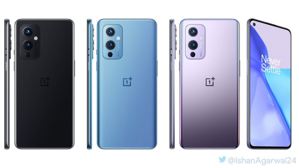 OnePlus 9 and 9 Pro 5G official renders leaked once again - Gizmochina