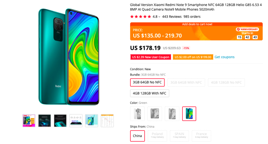 Best Smartphone Deals on AliExpress Anniversary Sale 2021 - Gizmochina