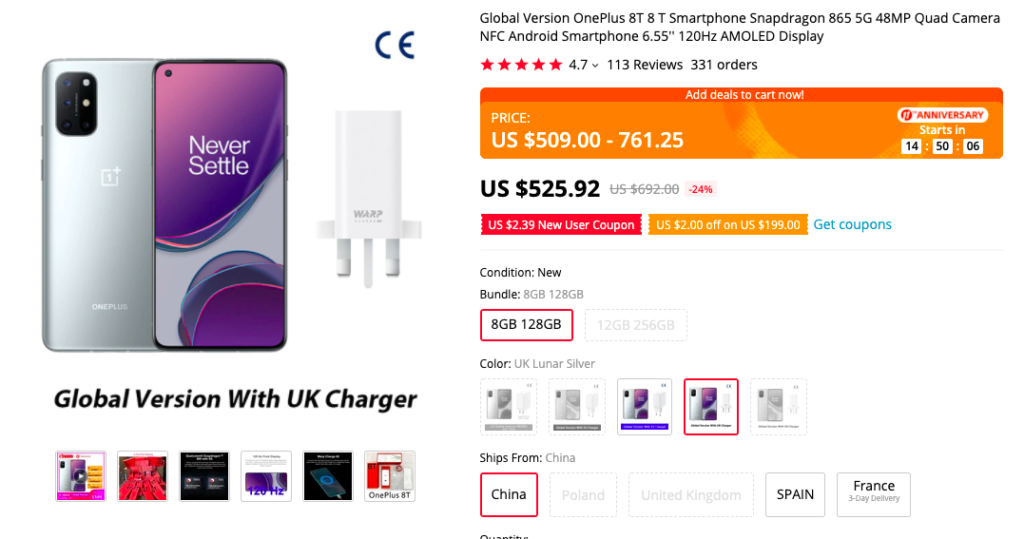 Best Smartphone Deals on AliExpress Anniversary Sale 2021 - Gizmochina