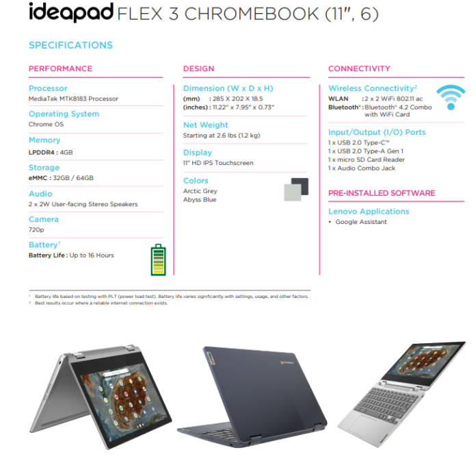 Two new MediaTek-powered Lenovo Chromebooks are coming - Gizmochina