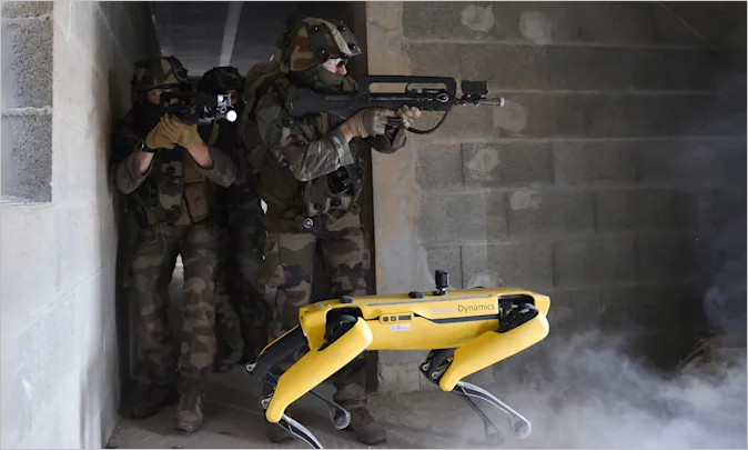 Boston Dynamics' Spot deployed by the French Army in combat drill for ...