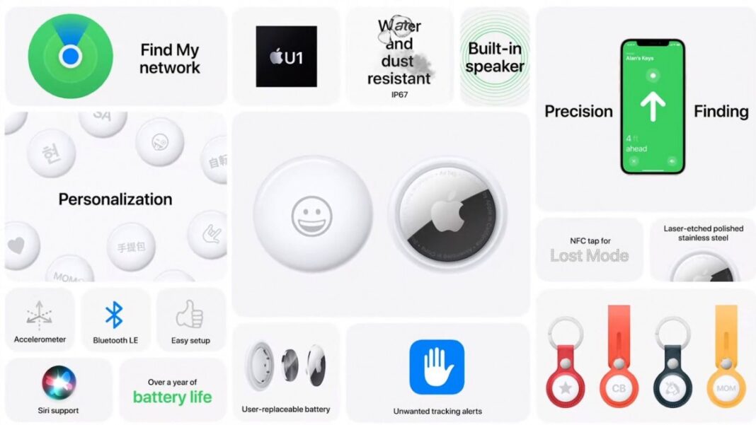 Apple AirTag with Ultra-Wideband (UWB) unveiled to take on the Galaxy SmartTag+ - Gizmochina