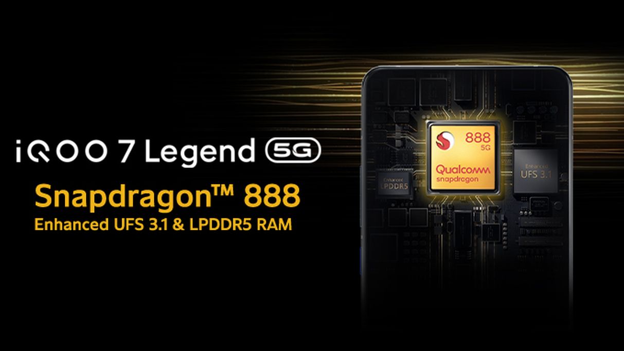 iQOO 7 Legend has enhanced LPDDR5 RAM and UFS 3.1 storage - Gizmochina