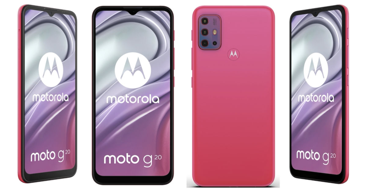 Moto G20 specifications, renders emerge before launch - Gizmochina