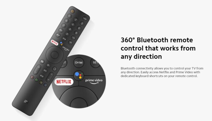 Xiaomi's Mi TV P1 360° Bluetooth remote is long and packs several ...