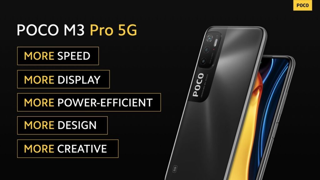 POCO M3 Pro 5G has a catchy design, a 90Hz screen, and a Dimensity 700 ...