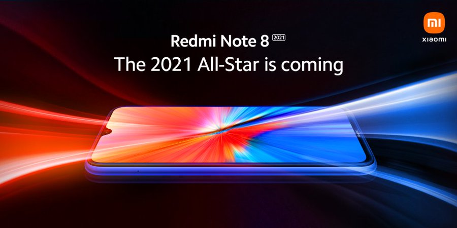 Redmi Note 8 2021’s front design revealed - Gizmochina