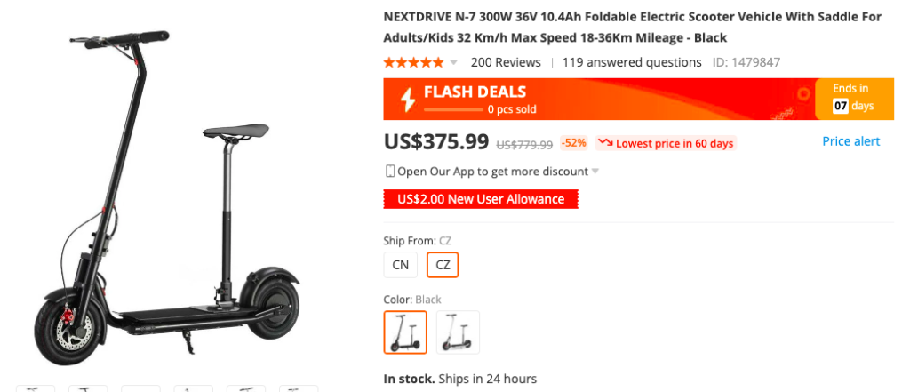 Deal: Get Nextdrive N-7 Foldable Electric Scooter for $375.99 only ...