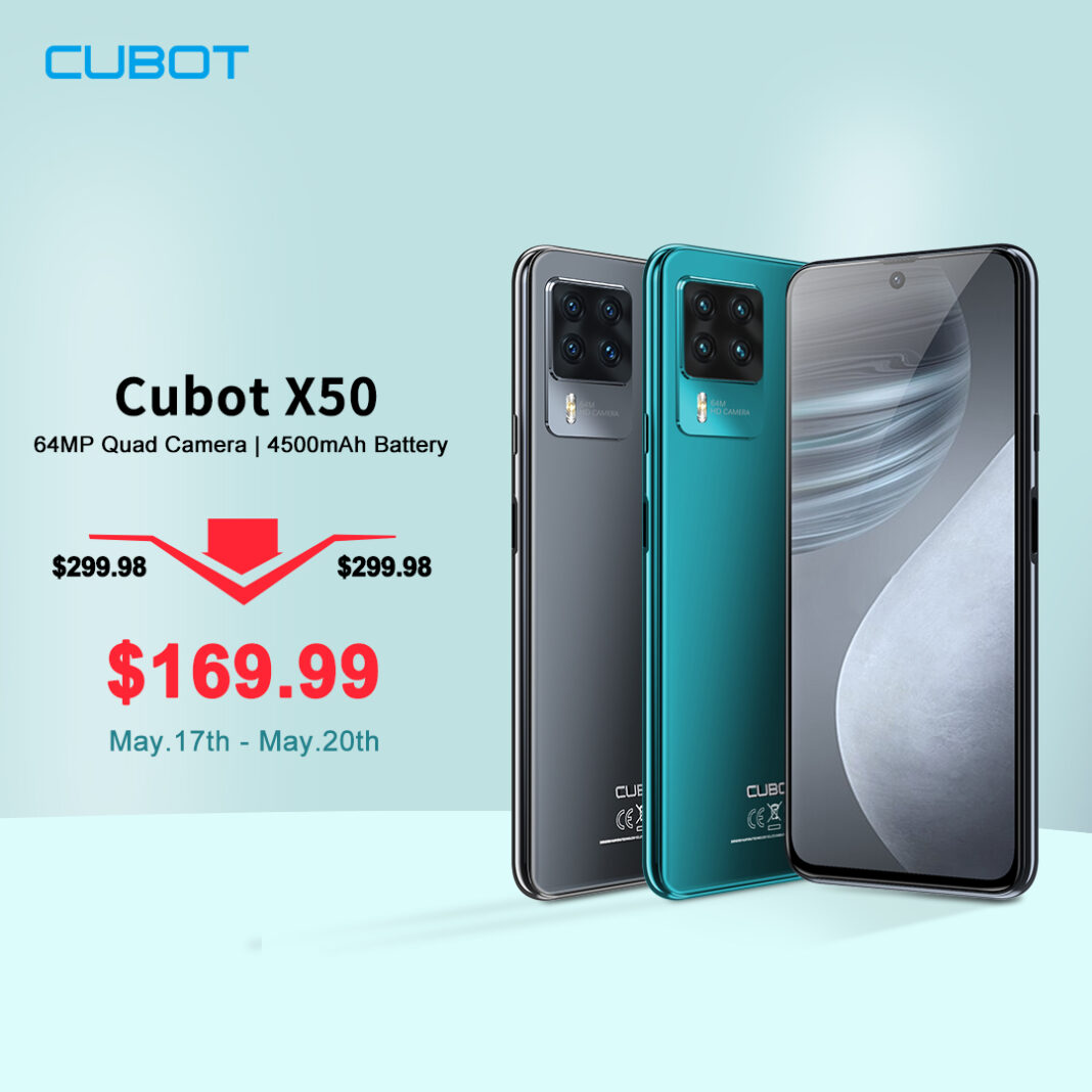 Cubot X50 with 64MP quad-cameras is just $169.99 for the next three ...