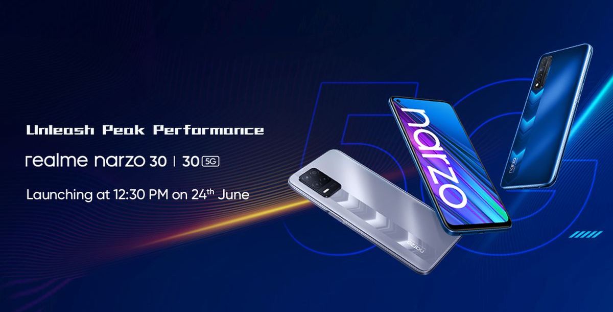 Realme Narzo 30 5G, 4G variants and color variants leaked - Gizmochina