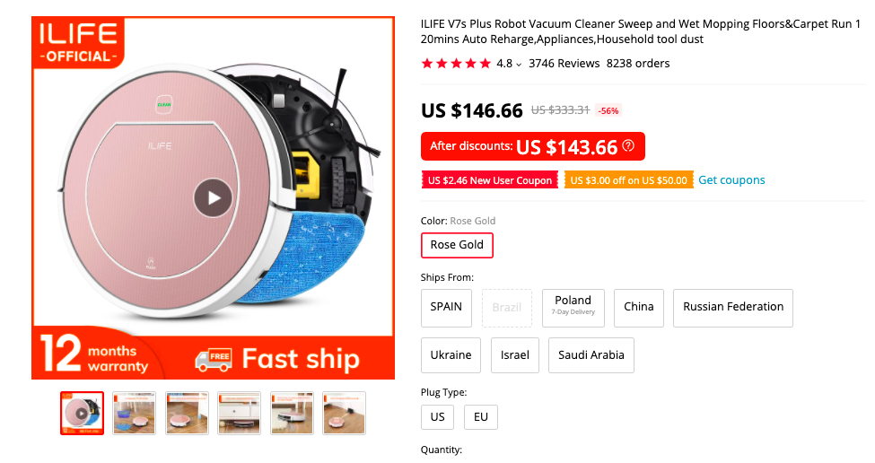 Deal: Get ILife V7s Plus Robot Vacuum Cleaner for $144 (Retail Price ...
