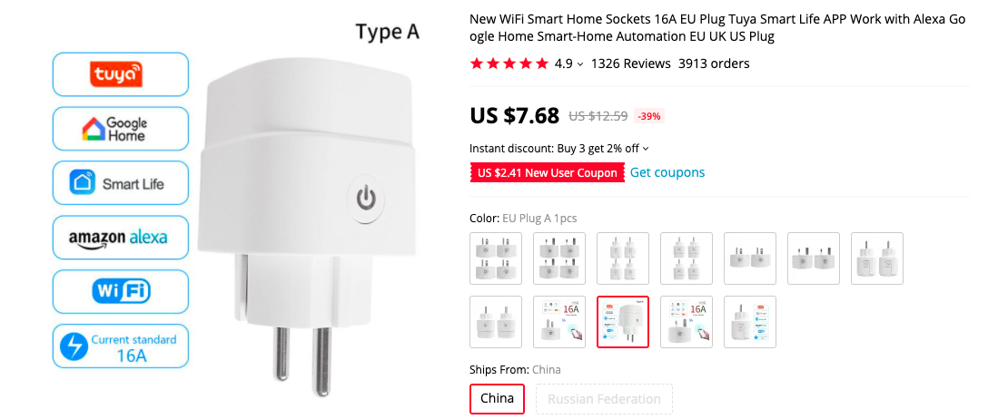 Deal : Buy CBE WiFi Smart Home Socket for just $7 - Gizmochina