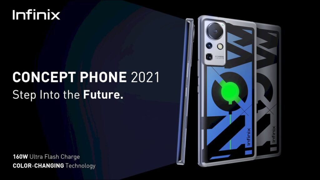 Infinix Concept Phone 2021 features 160W Fast Charging support: 0-100% ...