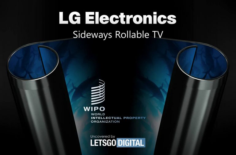LG patents a compact Rollable OLED TV with dual side rolling display ...