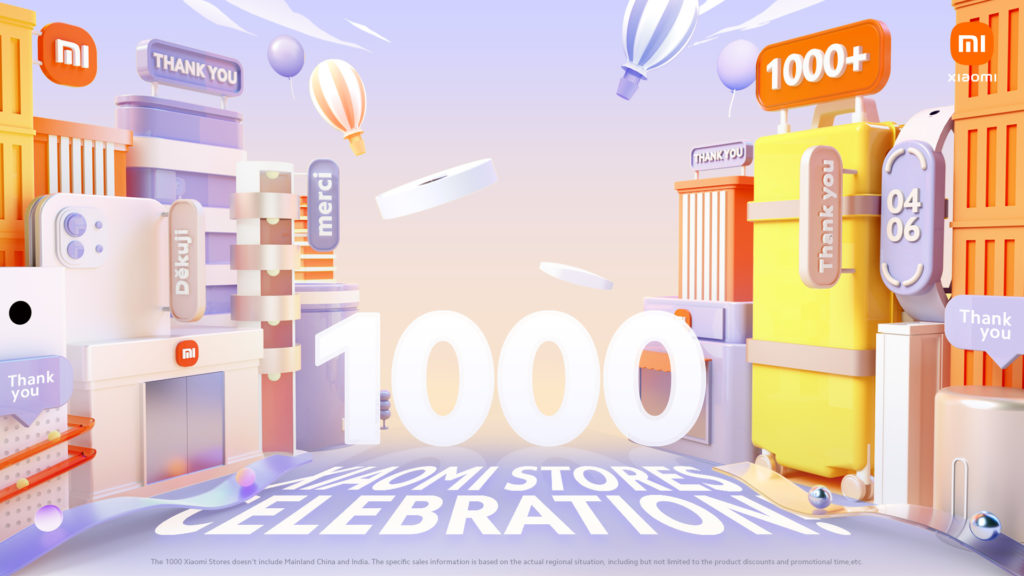 Xiaomi celebrates the opening of over 1000 Mi Stores globally - Gizmochina