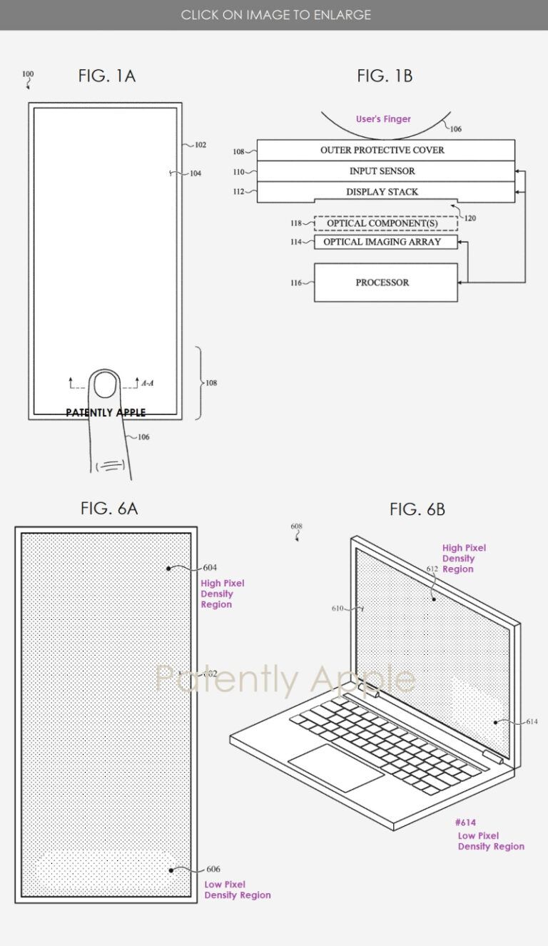 Apple patents under display camera tech for Touch ID and Face ID ...