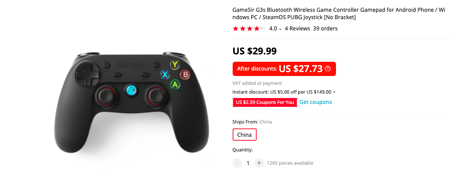 Deal: Get GameSir G3s Wireless Gaming Controller for $28 (Retail Price ...